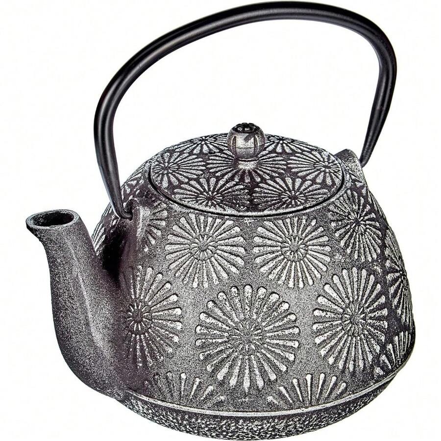 Local Delivery- 40 Oz Cast Iron Teapot | Made In Spain | Hammered ...