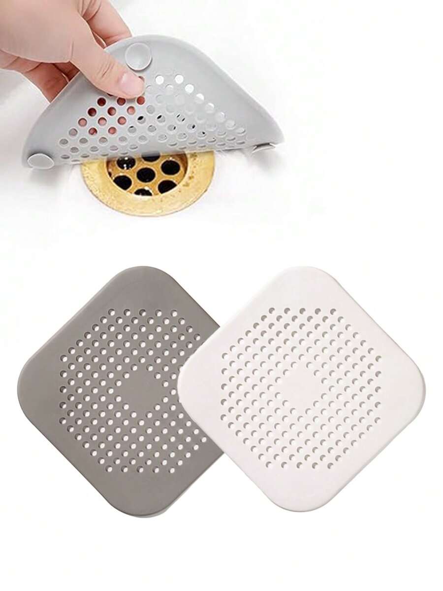 1pc Anti-Blocking Silicone Mat Floor Drain Filter Sewer Hair Anti ...