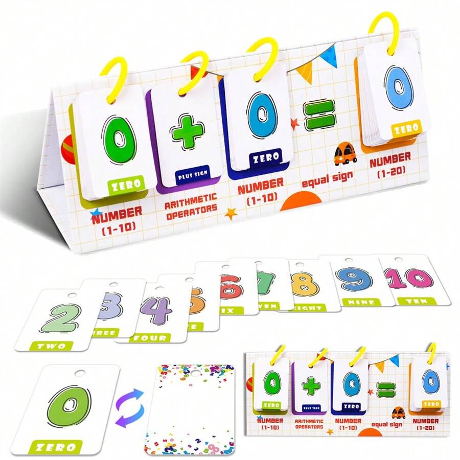 Math Flashcards Number Counting Education Cards Numbers Mental ...