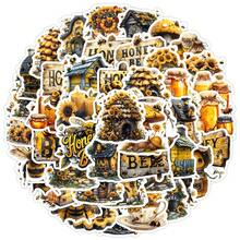 50PCS Bee Stickers Vinyl Aesthetics Stickers Scrapbooking, Diary ...