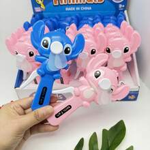Disney Disney New Cartoon Stitch Fan Mini Push Handheld Stitch Blue ...