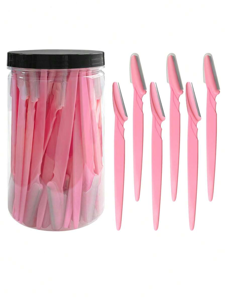 40/30/20/12/1pc Stainless Steel Sharp Eyebrow Trimmer, Makeup Scraper ...