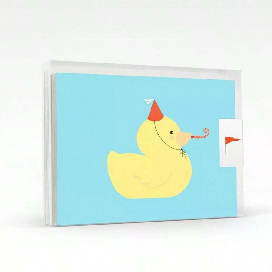 Birthday Rubber Ducky Party Greeting Card Pack Set (8 Ct.) By Ramus ...