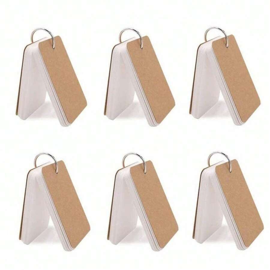 6 Packs Mini Notepads Study Cards Memo Pads Flashcards Revision Cards ...
