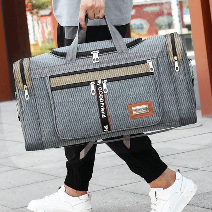 60L Oxford Large Travel Luggage Sport Handbag Waterproof Tote Bags For ...
