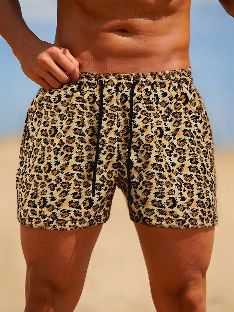GINGTTO Men Slim Fit Swim Shorts Swim Trunks 7 Inch Quick Dry Men ...