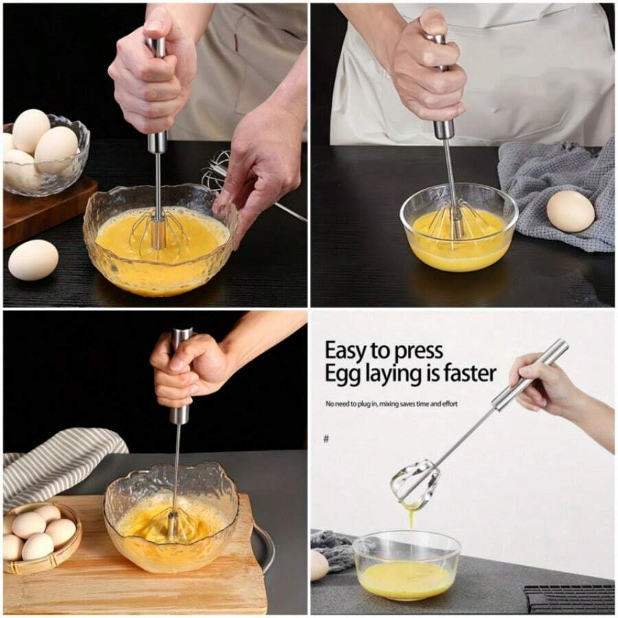 Baking Egg Beater Semi-Automatic Egg Beater Stainless Steel Semi ...