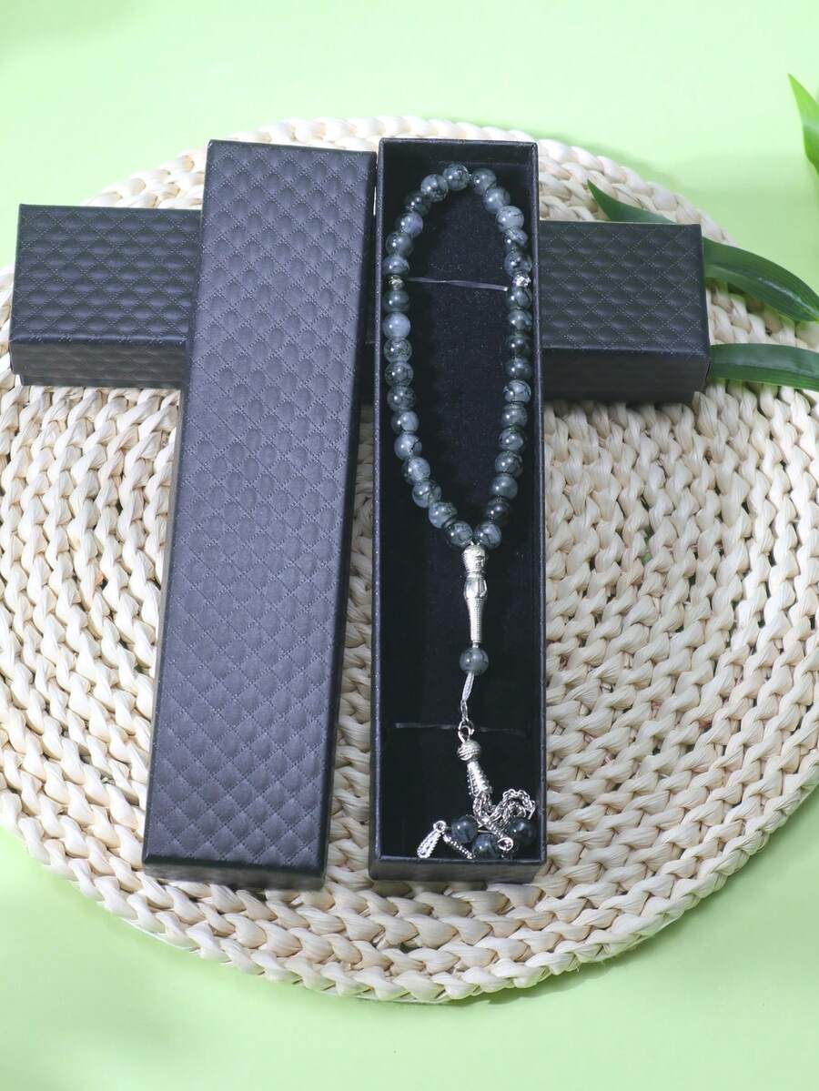 Tasbin 1pc 33pcs 6mm Glass Prayer Beads, Islamic Tasbih For Daily ...