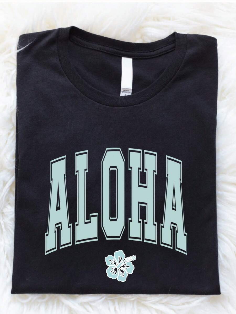 Aloha Tee-Shirt, Hawaiian Shirt, Hawaii Family Vacation Shirt, Hawaii Tee, Summer Shirt, Beach ...