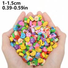 20-200pcs Mini Erasers Fruit Animal Number Cake Heart Designs School ...