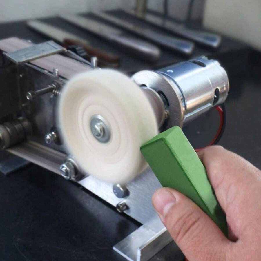 1PC Polishing Compound Set- Green White Buffing Compound- Leather Strop ...