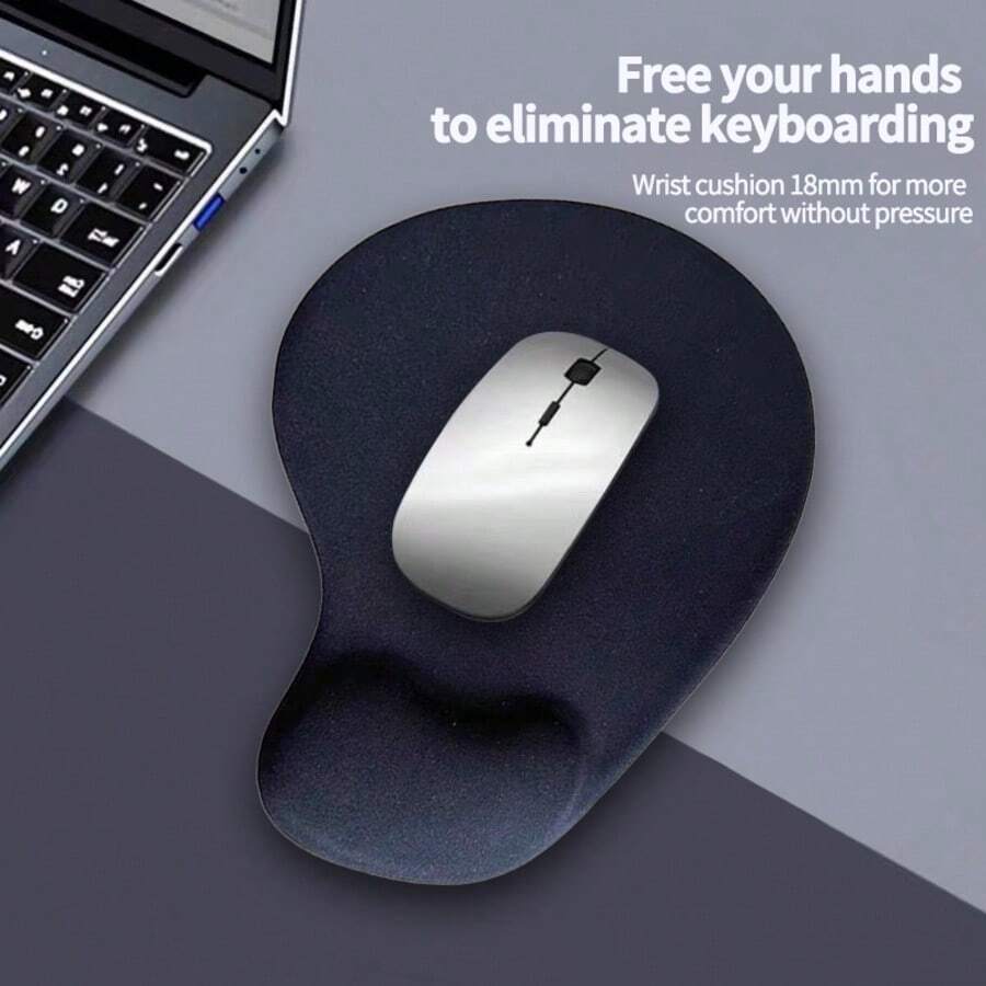 1pc Solid Color EVA Mouse Pad With Thick Foam Soft Comfortable Wrist ...