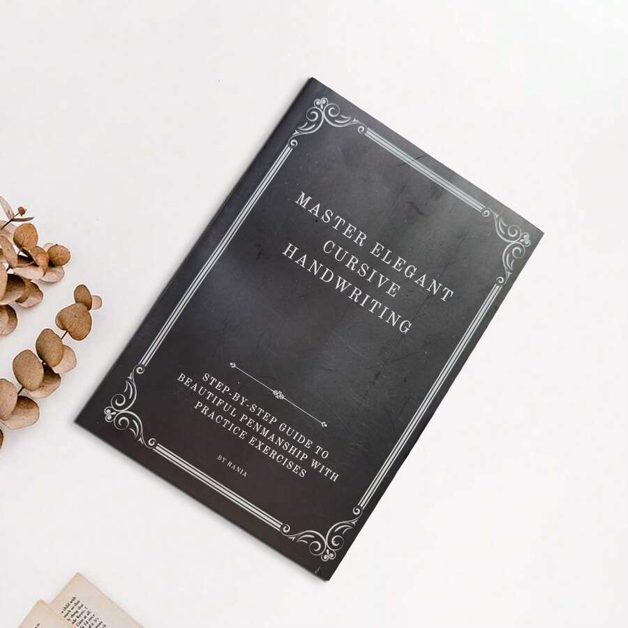 Master Elegant Cursive Handwriting Step By Step Practice Cursive Book ...