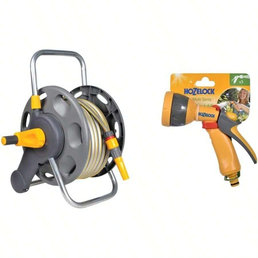 Compact Hose Reel 25m Integrated Handle, Supplied With 25m Of Multi ...