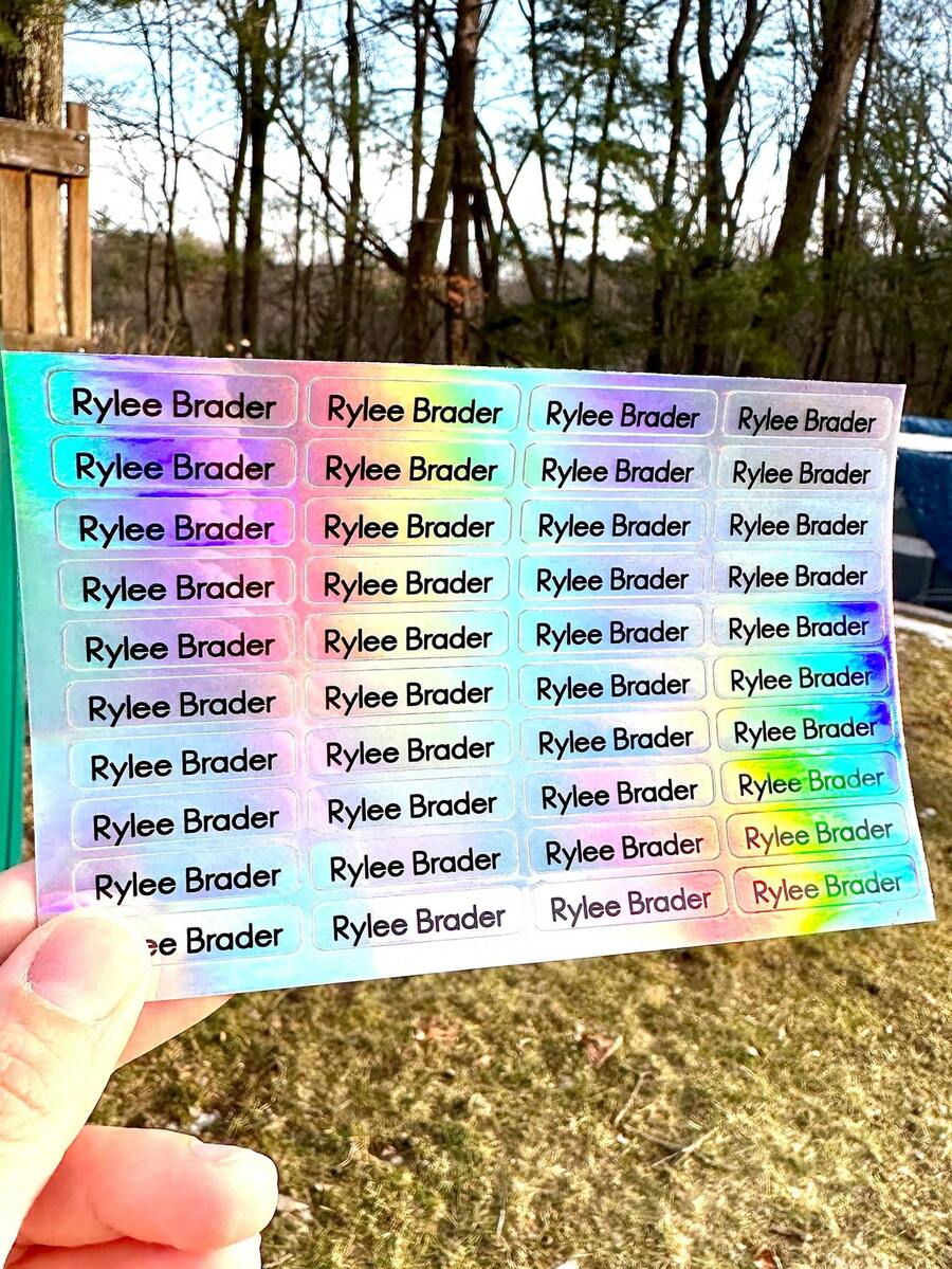 144pcs 5 * 2cm Personalized Custom QR Code Sticker Label, Circular ...