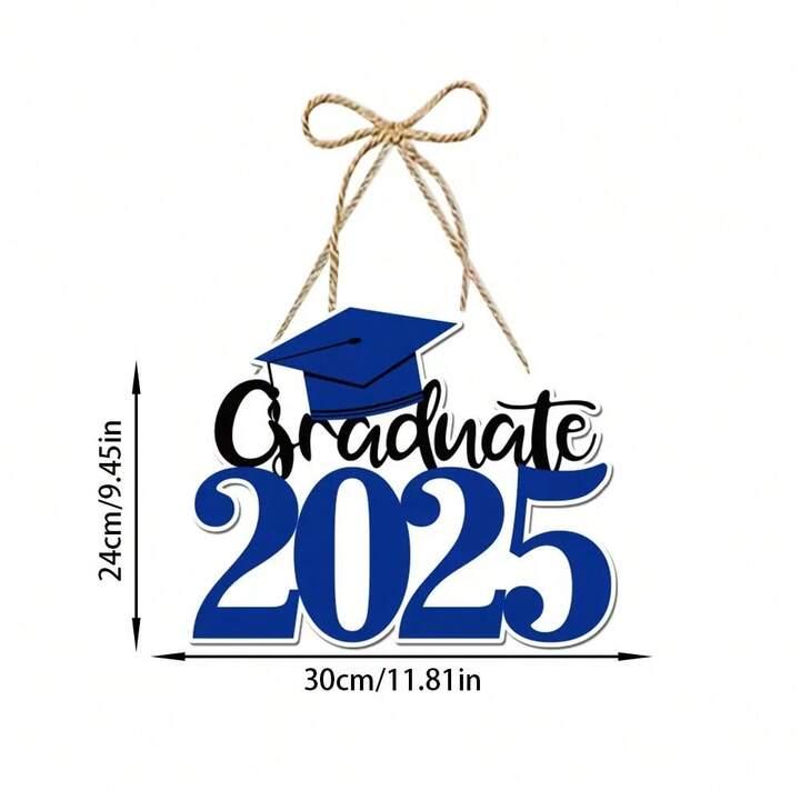 2025 Graduation Party Decorations Paper Graduation Pendant Blue Class ...