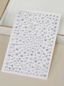 1pc Large Beads 3D Radiant Starry Sky Rhinestone Face Jewelry Stickers ...