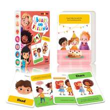 beartale 54pcs Body And Feeling Flash Cards, Kids First Educational ...