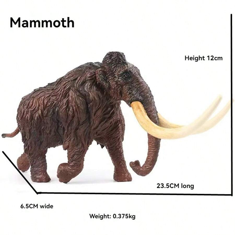 Prehistoric Animal Models - Mammoth, Wolf, Smilodon, Woolly Mammoth Toy ...