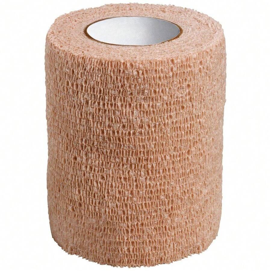 Self-Adhesive Bandage Wrap, 3 Inch X 5 Yards, Tan Color, 24 Rolls Per ...