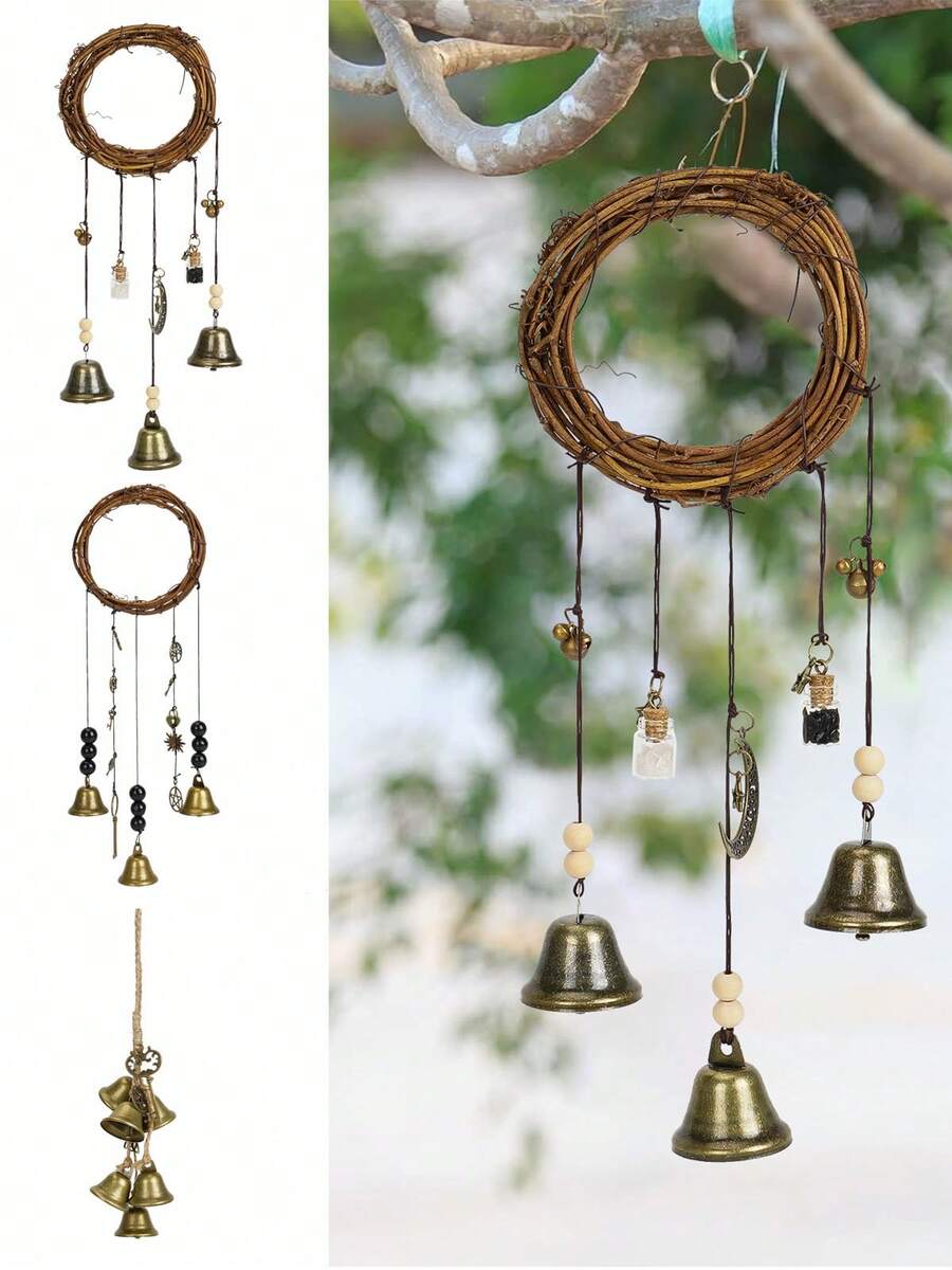Door Hangers Wind Chimes Wreath Handmade Hanging Protection Bells ...