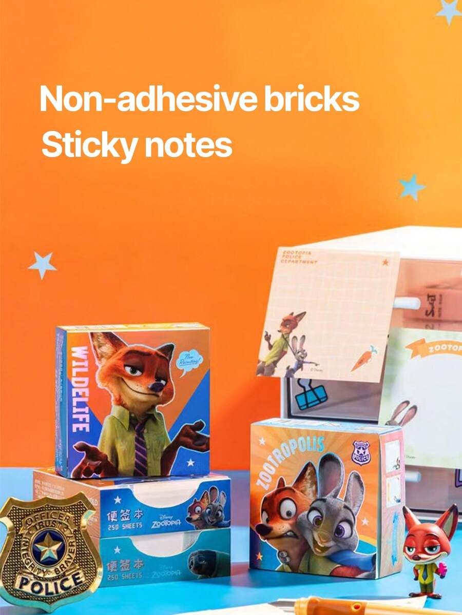Disney 1PC Disney New Cute Crazy Block Note Paper Tear-Off Cartoon Fun ...