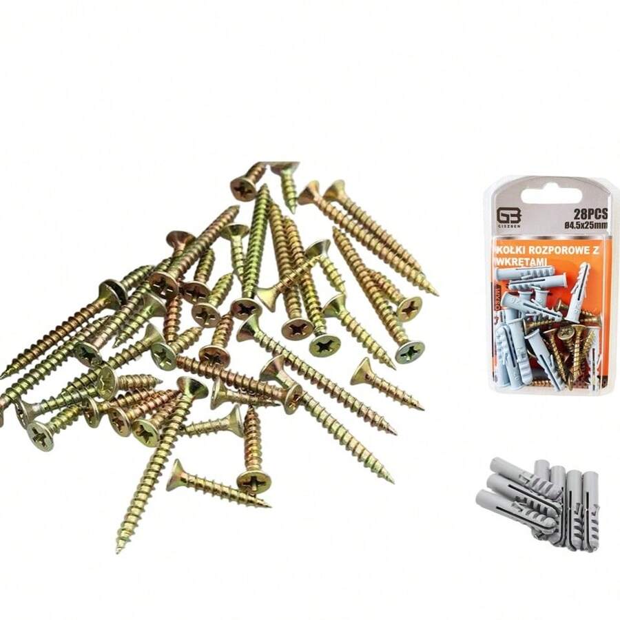 6 X 90mm, 53g Fiber Nail Flat Head Self-Tapping Screws, Wood Screws For ...