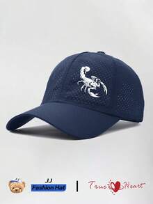 1pc Men's Scorpion Animal Theme Simple Mesh Baseball Hat, Unisex Simple ...