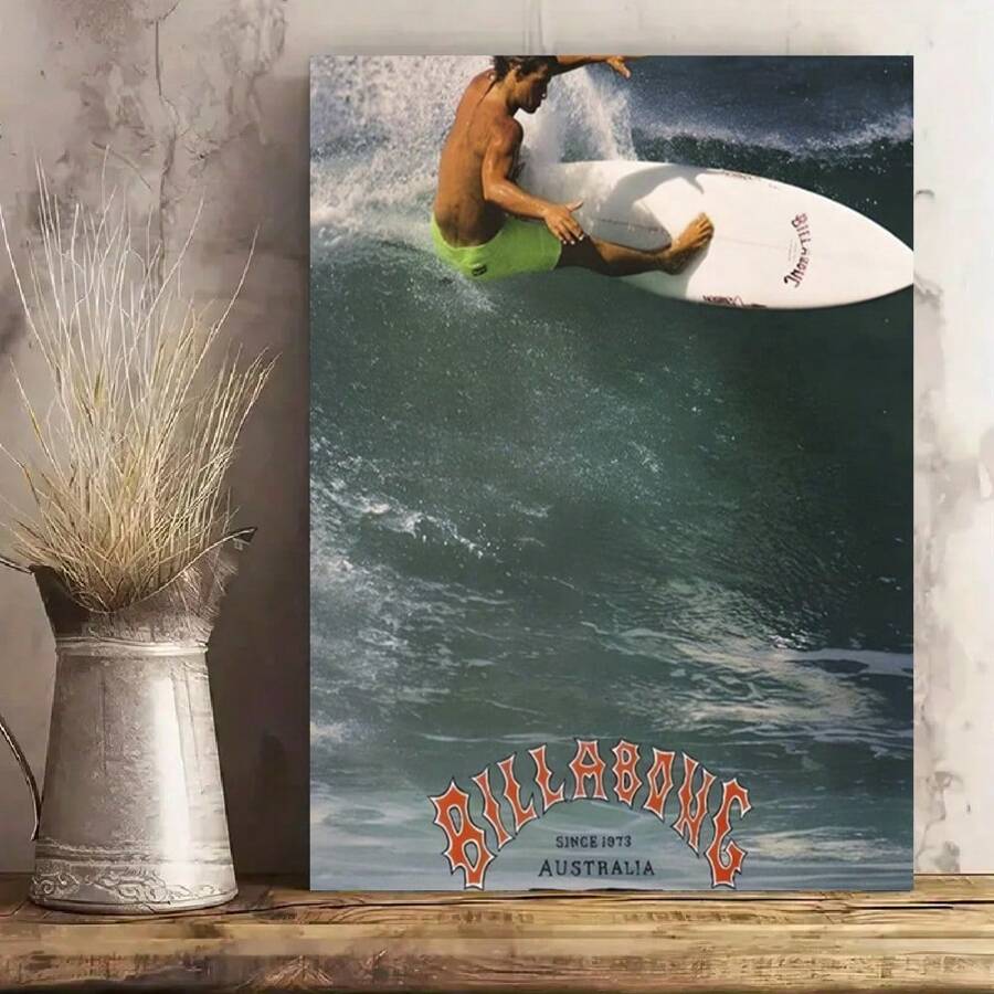 Framed Jefuzh 90s Beach Ocean Surf Posters Summer Surfing Wall Art Coastal Surfer Picture Prints ...