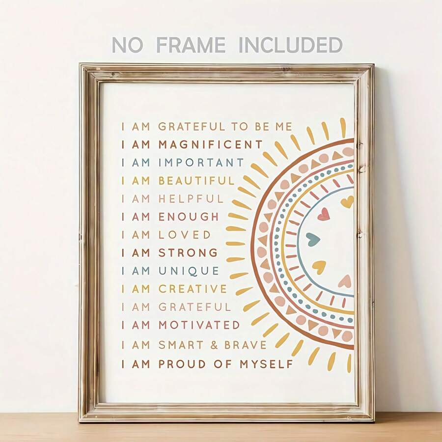 [1pc Inspirational Affirmations Art Print] Hnif Inspirational ...