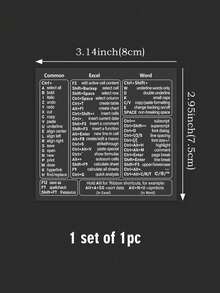 1pc Gradient Color Laptop Keyboard Shortcut Sticker, Includes ...