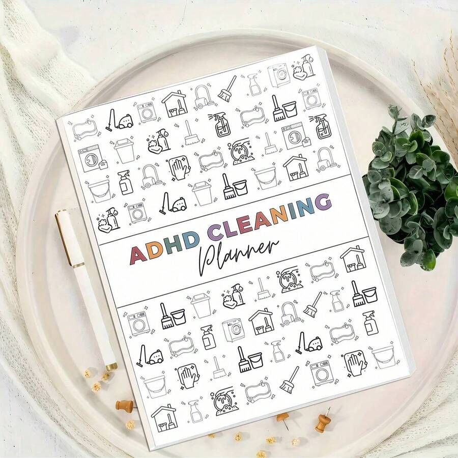 ADHD Cleaning Planner, Home Cleaning Schedule, Weekly, Monthly, Yearly ...