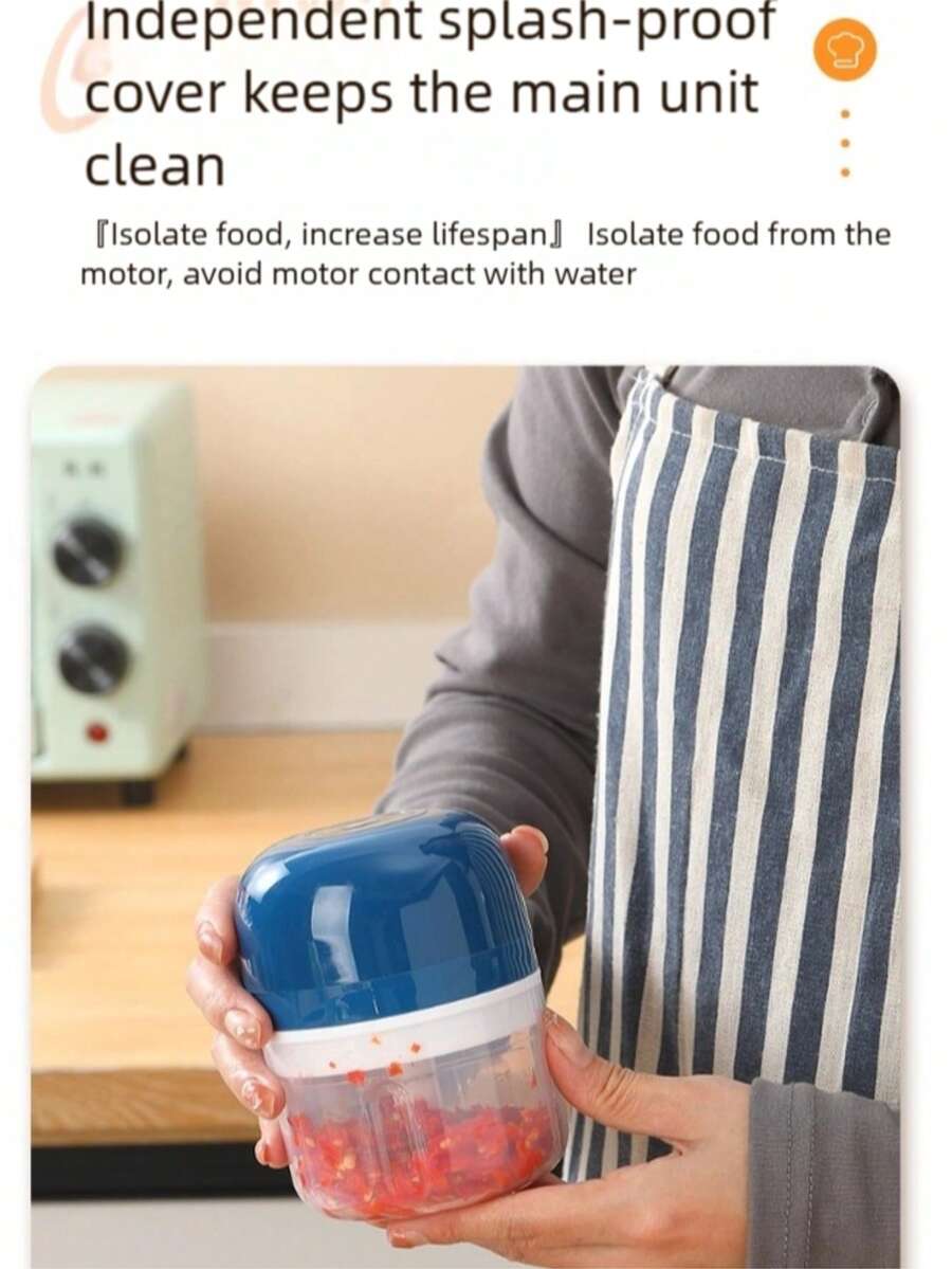 250 ml Hachoir à ail électrique mini USB rechargeable, broyeur d'ail, machine à écraser solide ...