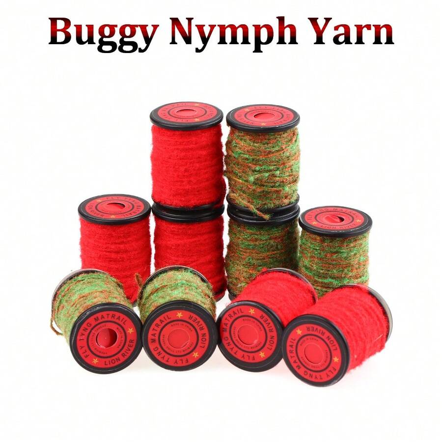 1pc/2pcs Buggy Nymph Yarn Fly Tying Material For Midge Nymph Mayfly ...