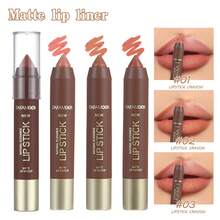 FAFAMOON 1 Pc Matte Lipstick Pencil, Smudge-Proof And Transfer ...