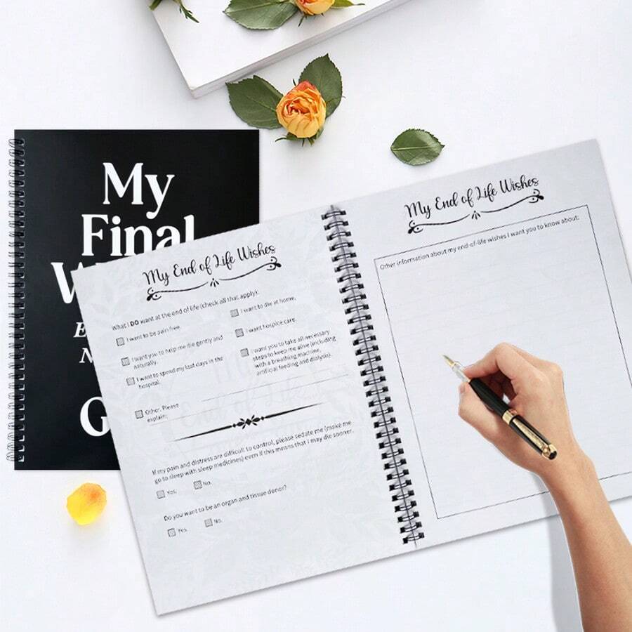 1PC End Of Life Planner Emergency Binder Suitable For Seniors And End ...