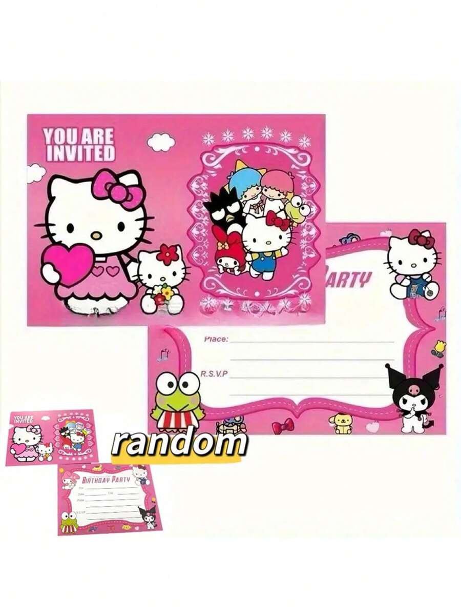 Sanrio 12pcs Sanrio Hello Kitty, Kuromi, My Melody, Pompompurin ...
