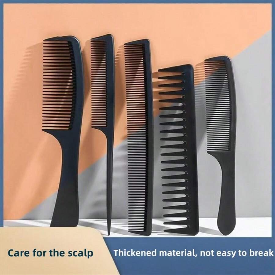 1pc-Professional Comb Set Black - Fine Professional Tail Comb, Dressing ...