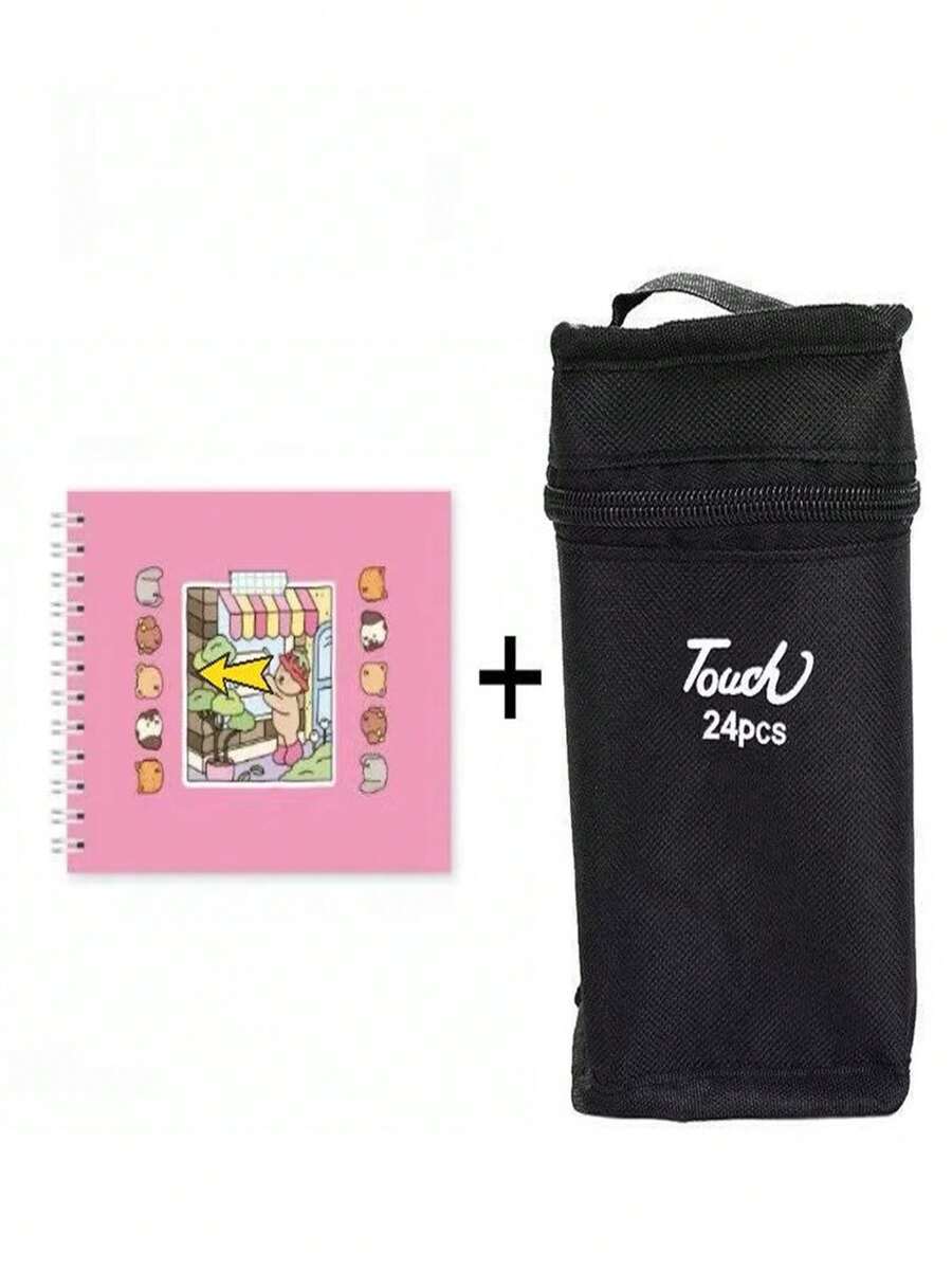 Bobbie Goods Coloring Book Kit Hardcover 50 Pages + 24 Color Touch ...