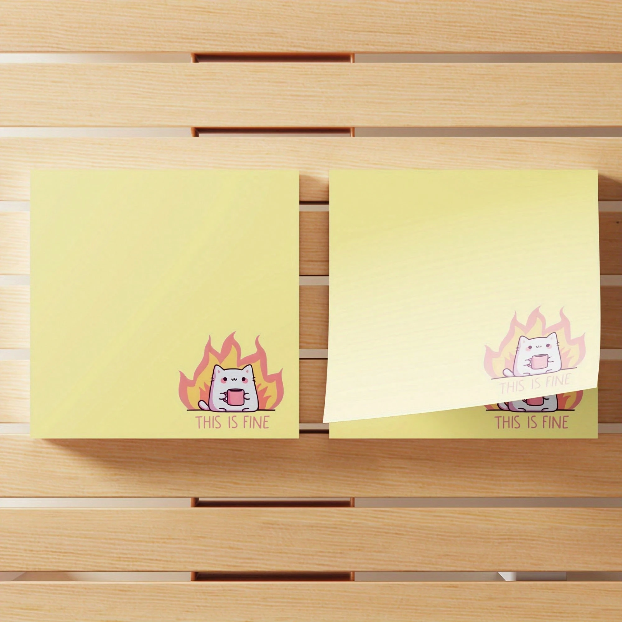 New Fun "This Is Fine" Notes, 3x3 Inches, Humorous Office And School ...