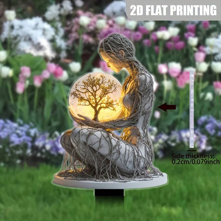 Acrylic Garden Decoration, Weatherproof Outdoor Decor For Pots, Lawns ...