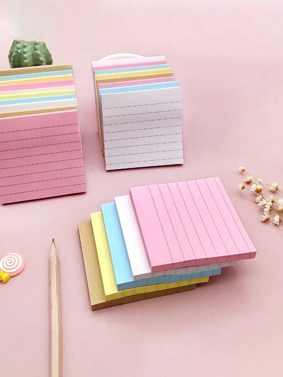 400pcs/320pcs/240pcs/160pcs/80pcs Horizontal Sticky Notes, Business ...
