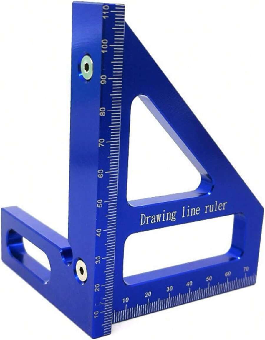 3D Multi-Angle Measuring Ruler,45/90 Degree Aluminum Alloy Woodworking ...