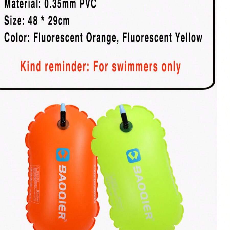 PVC Inflatable Swimming Buoy Bag, Easy Inflate Swimming Float Dry Bag ...