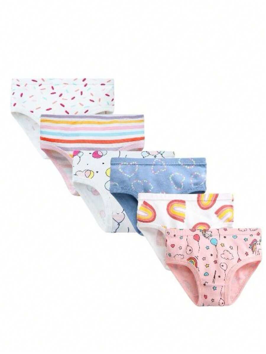 Kid Toddler Girl Panties Underwear Hipsters Super Soft Cotton - 6 Pack Sizes 2T To 9Y | SHEIN USA