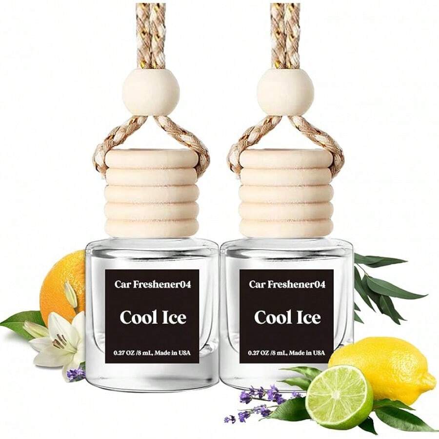 Hanging Car Freshener, Vanilla Cream Fragrance Oil Diffuser For Cars, Long-Lasting Car ...