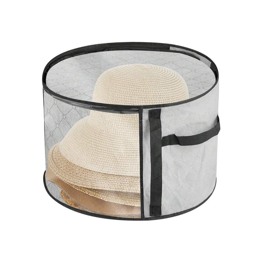 Clear Hat Storage Bag For Women With Handle Zipper Closure Hat ...