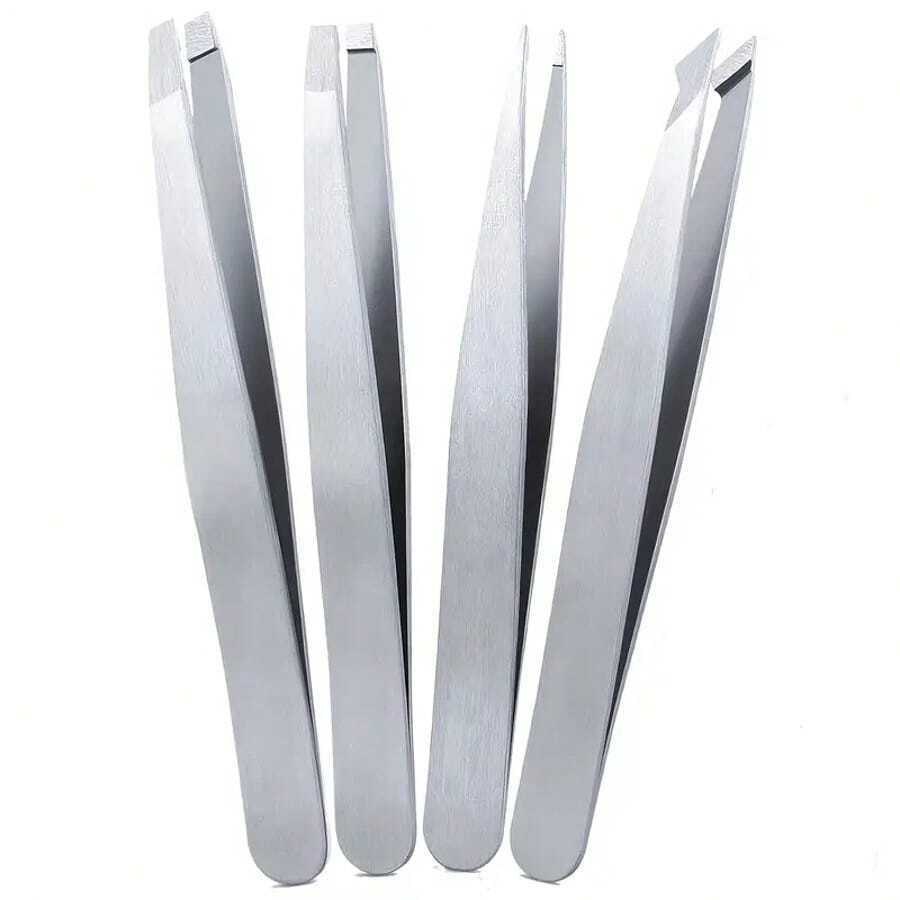4pcs Professional Tweezers - Perfect For Eyebrow Hair Removal, Splinter ...