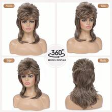 Adequate 80s Mullet Wig Women Fluffy And Layered Hairpiece Costume ...