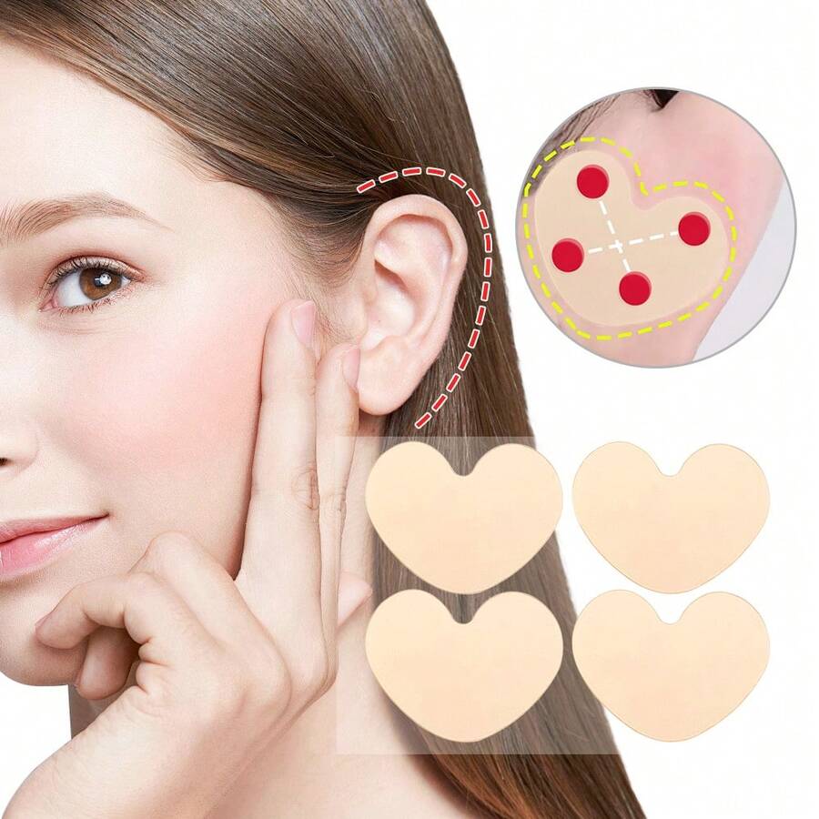 4/12pcs Heart Shaped Ear Support Stickers, Invisible Ear Fixation ...